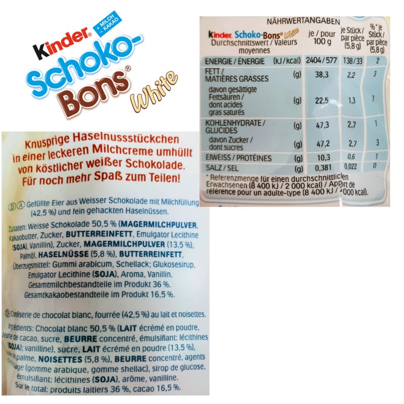 Ferrero Kinder Schoko-Bons White