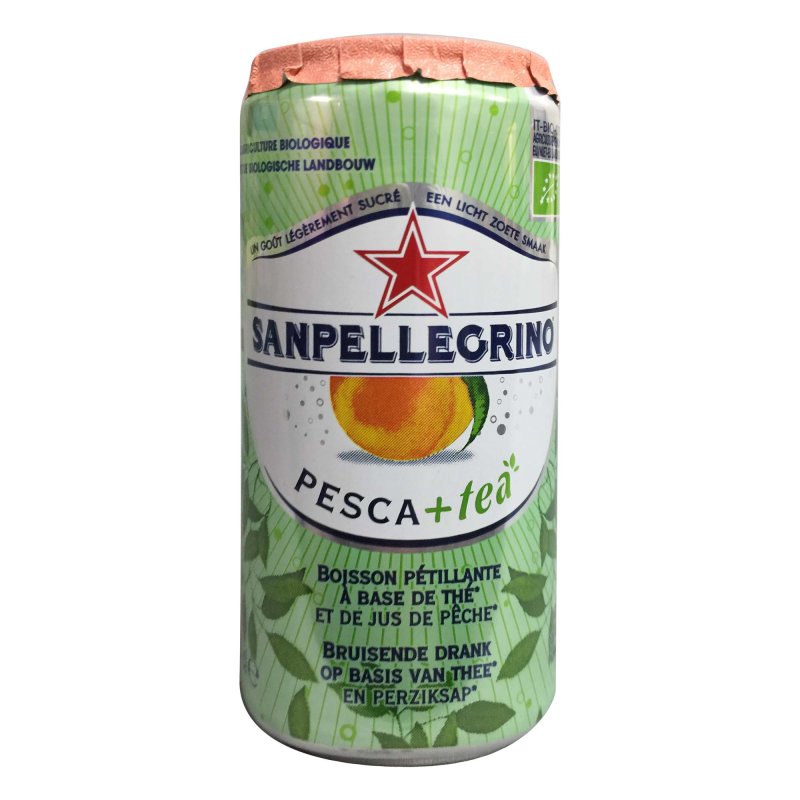 San Pellegrino Pesca + tea (6x0,25l Dosen Pfirsich mit Tee)
