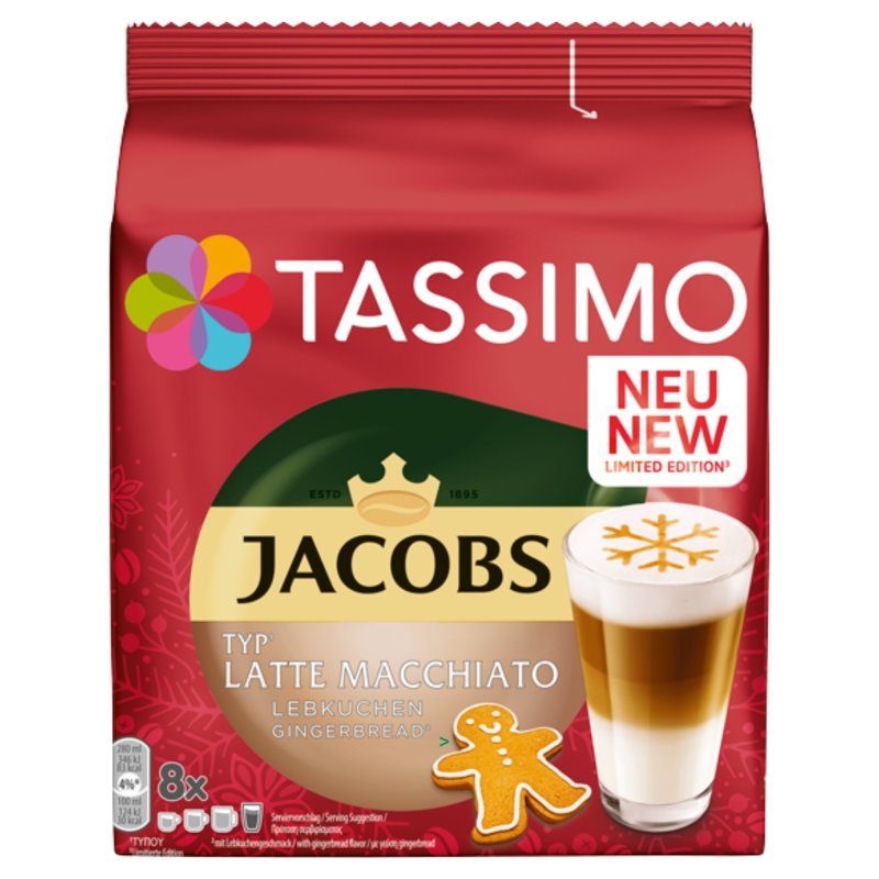 Tassimo Latte Macchiato LEBKUCHEN (8 Portionen)