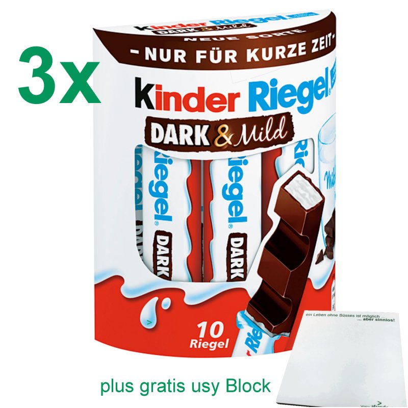 Kinder Riegel Dark & Mild Office-Pack (3x10 Riegel)