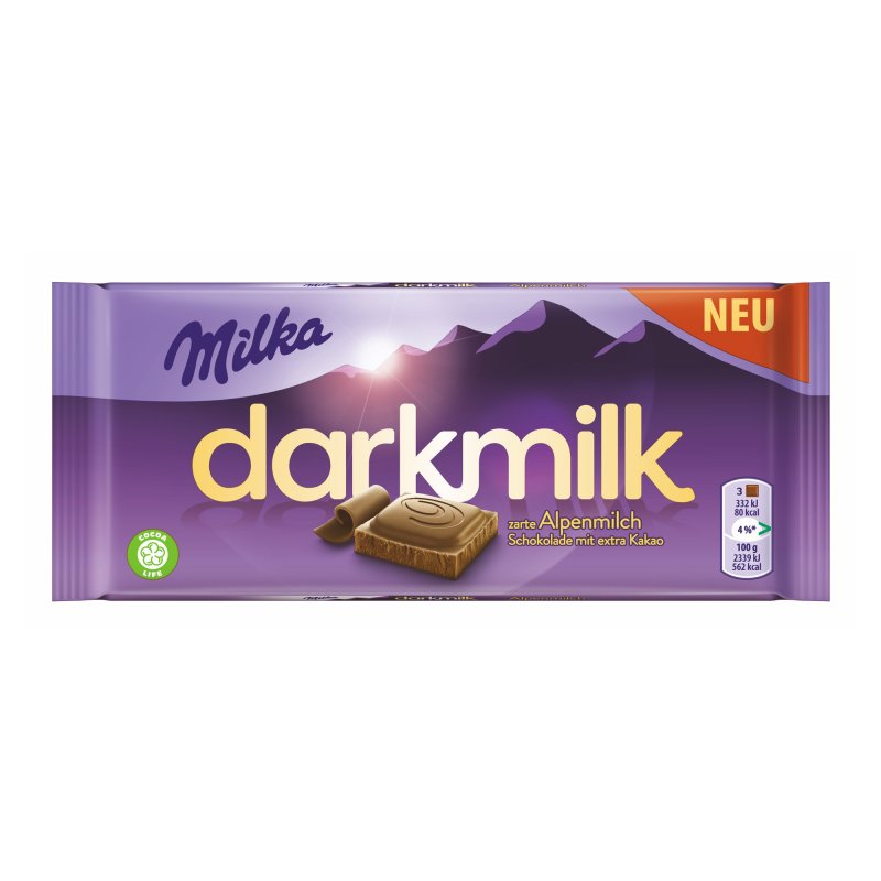 Milka darkmilk Schokoladen-Tafel zarte Alpenmilch XXL