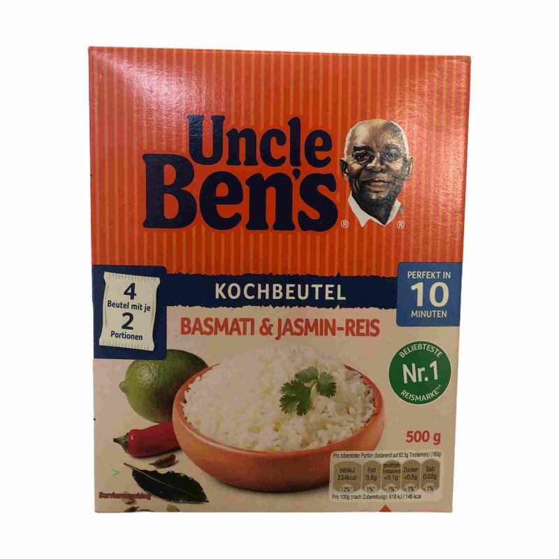 Uncle Bens Basmati & Jasmin Reis (500g Packung)