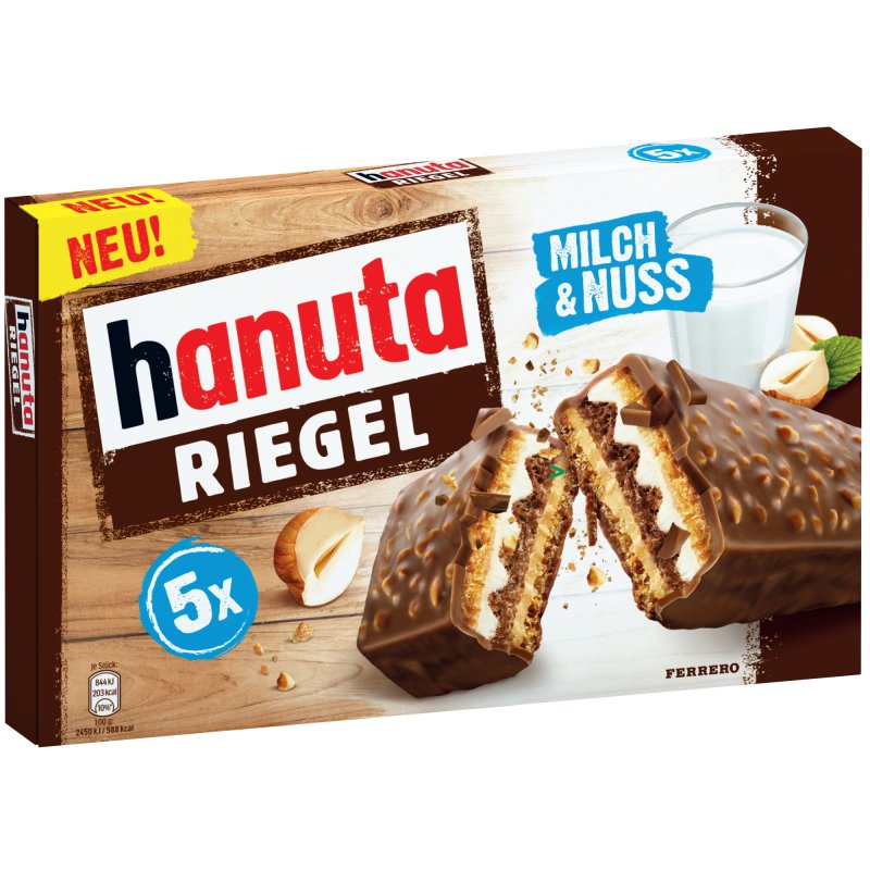 Ferrero hanuta Riegel (5x34,5g)