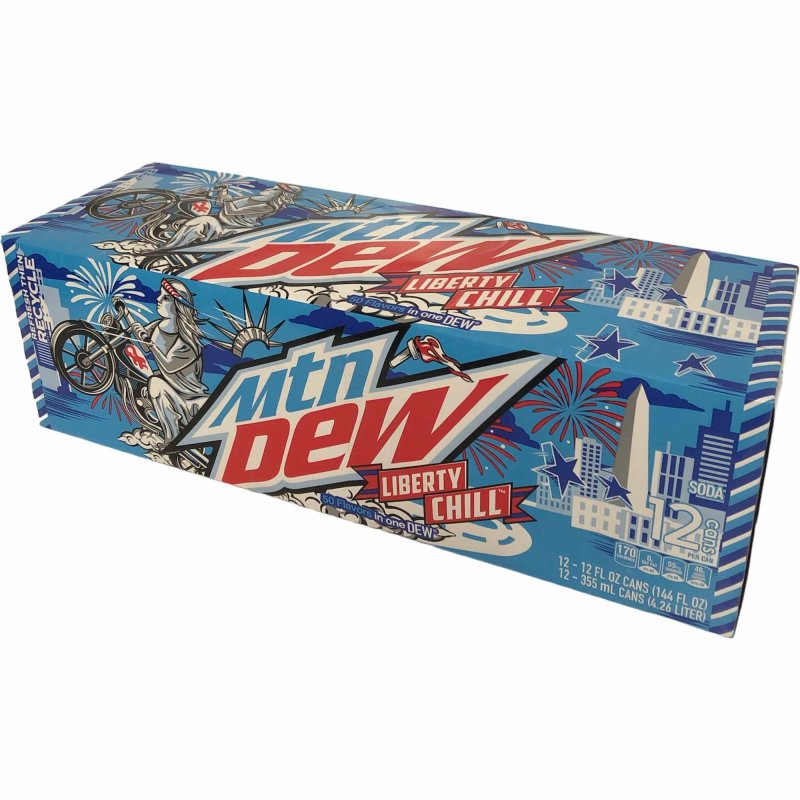 Mountain Dew Liberty Chill, 50 Flavors in one Dew (USA) (12x0,355L Do