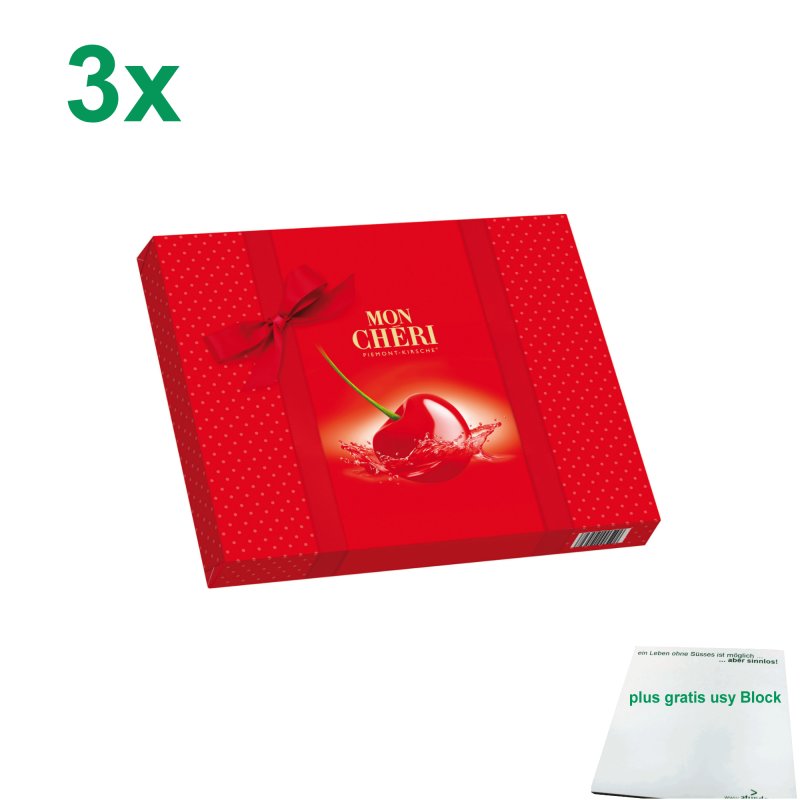 Ferrero Mon Cheri Geschenkbox 3er Pack (3x262g Packung)