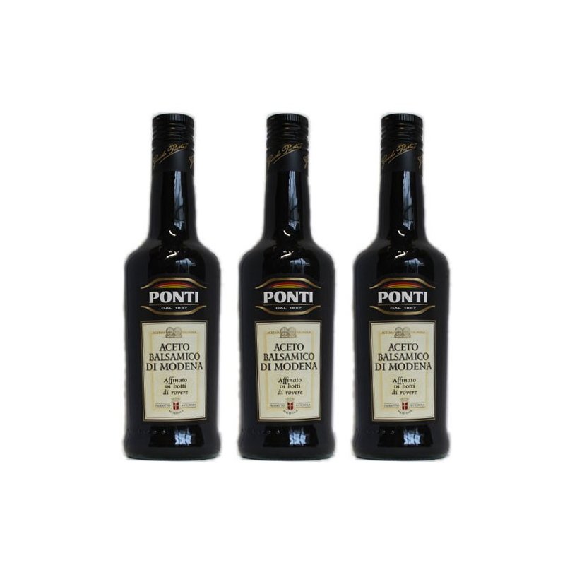 3x Ponti Aceto Balsamico "Di Modena", 500 ml