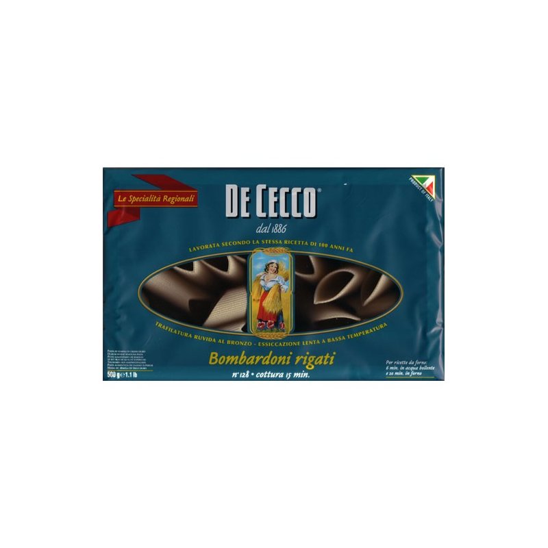 De Cecco Nudeln "Bombardoni rigati" n.128, 500 g