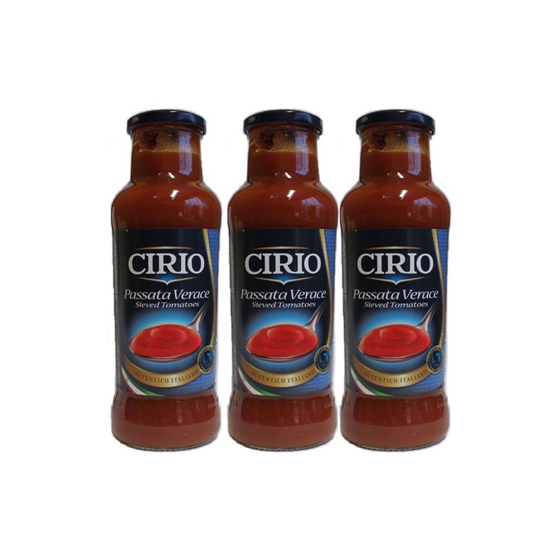 3x Cirio Passata Verace "passierte Tomaten", 700 g