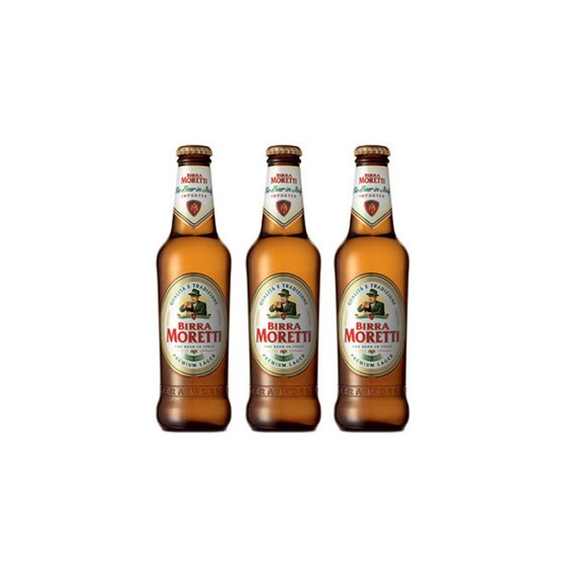 3x Bier Moretti "Birra Moretti" Bier aus italien, 330 ml