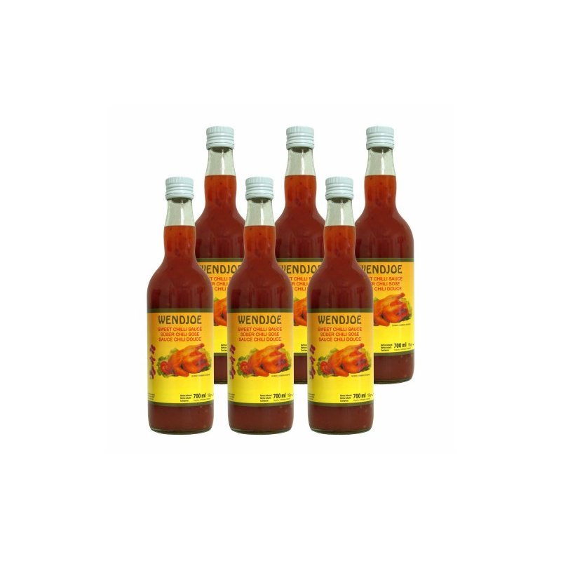6x Wendjoe Sweet Chilli Sauce " Süße Chili Sauße", 700 ml