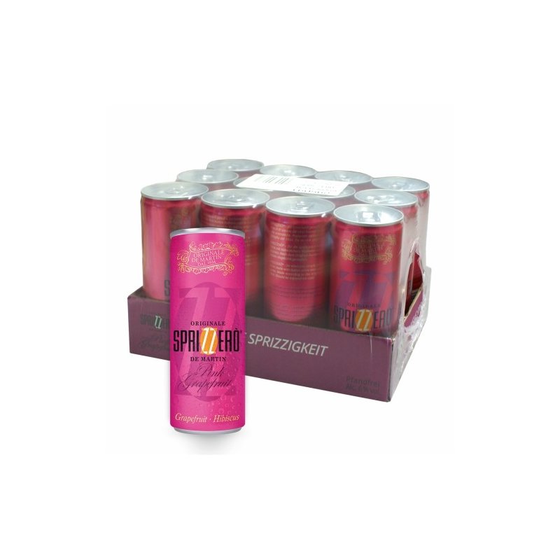 Sprizzero de Martin Cocktail "Pink Grapefruit", 12 x 250 ml