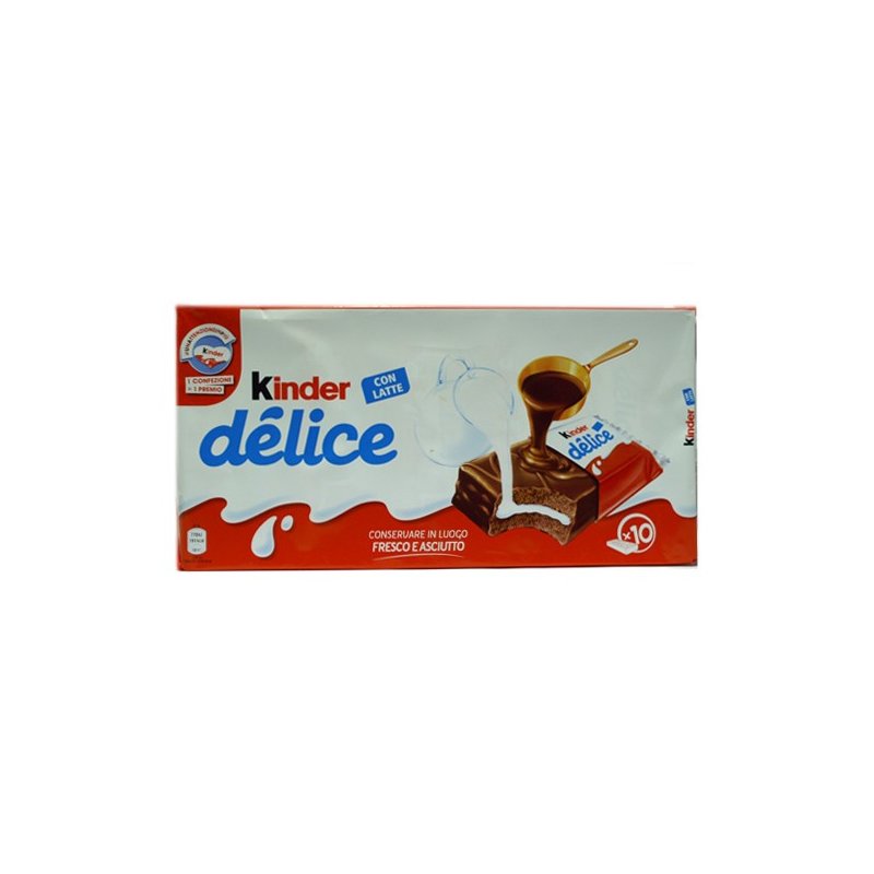 Ferrero Kinder "Delice" Küchlein mit schokolade und milch, 10 x 42 g