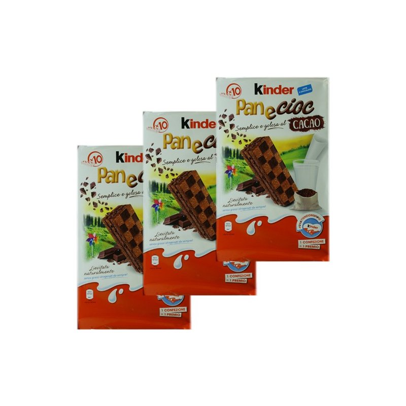 3x Ferrero Kinder "Panecioc Cacao" Küchlein mit schokolade Brioche, 1