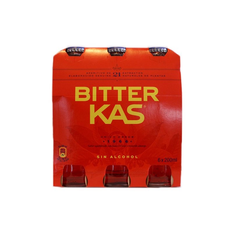 Pepsico Kas Bitter Sin Alcohol Aperitiv, 6x 200 ml