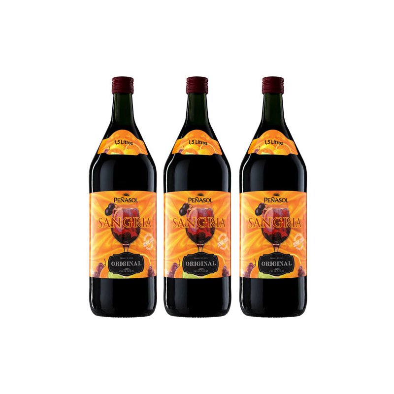 3x Peñasol Felix Solis Sangria aus Spanien, 1,5 Liter