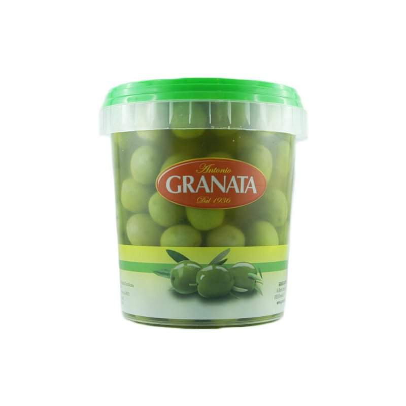 Granata Olive Verde di Sicilia "Grüne Oliven aus Sizilien in Salzlake
