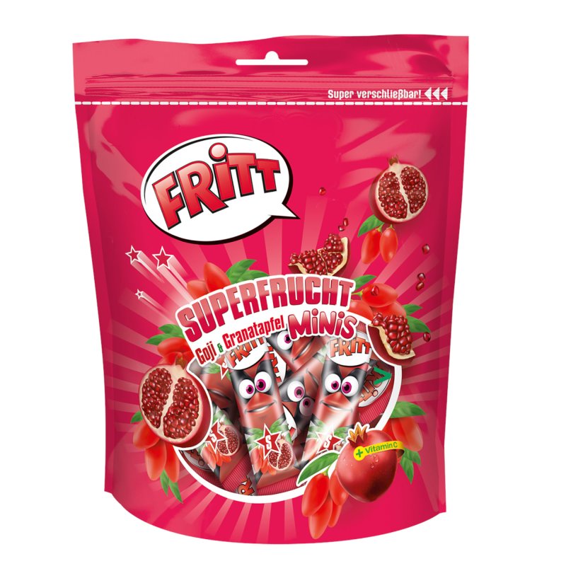 Fritt Superfrucht Minis Goji & Granatapfel (140g Beutel)