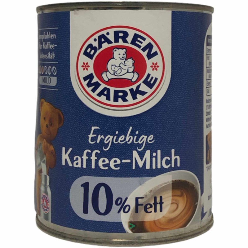 Bärenmarke Die Ergiebige 10% Fett Ergibige Kaffee-Milch Kondensmilch