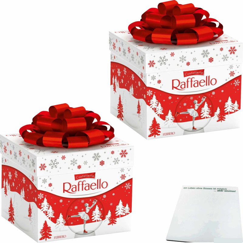 Ferrero Raffaello Geschenkbox 2er Pack (2x300g) + usy Block