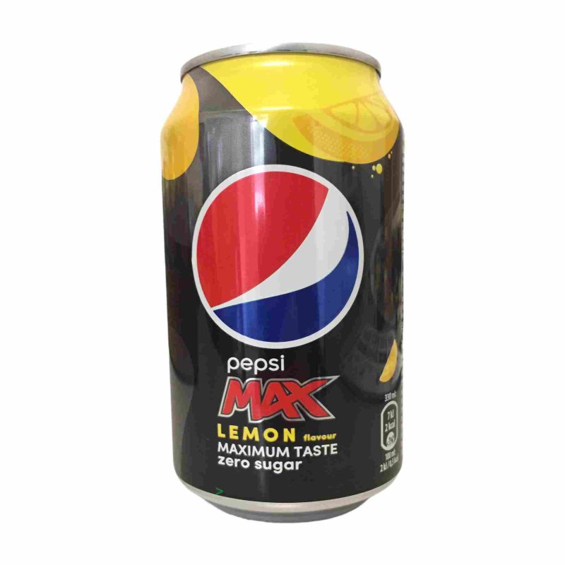 Pepsi MAX lemon ZERO SUGAR (24x0,33l) Tray + usy Block