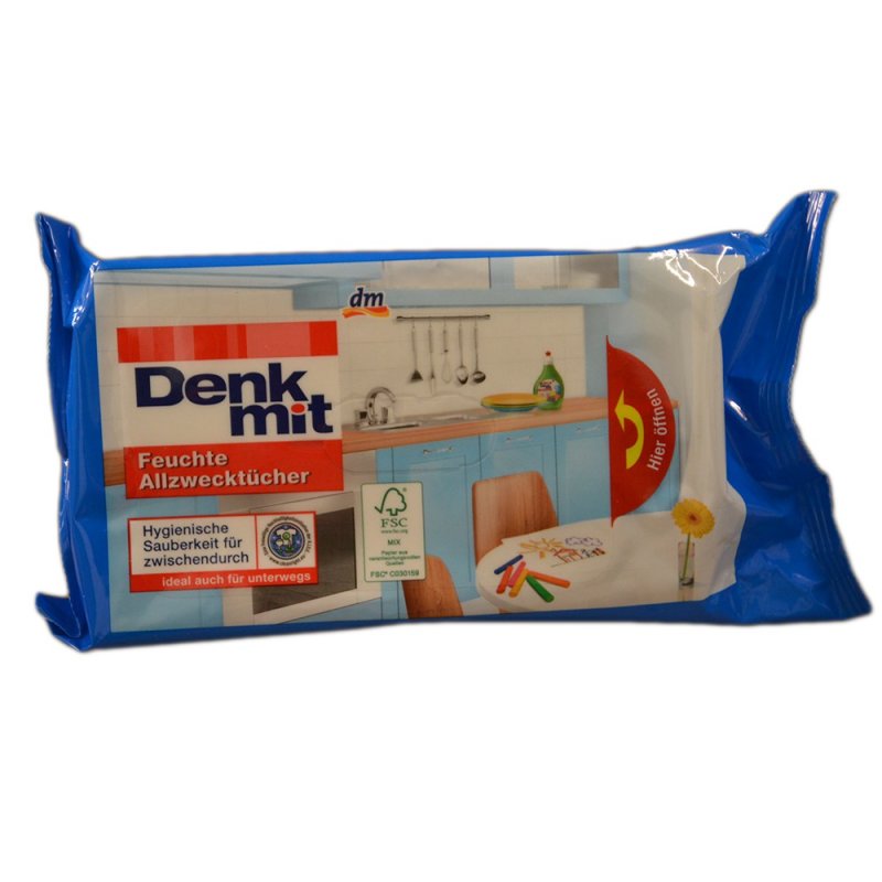 Denk mit Feuchte Allzwecktücher (50 Stck. Packung)