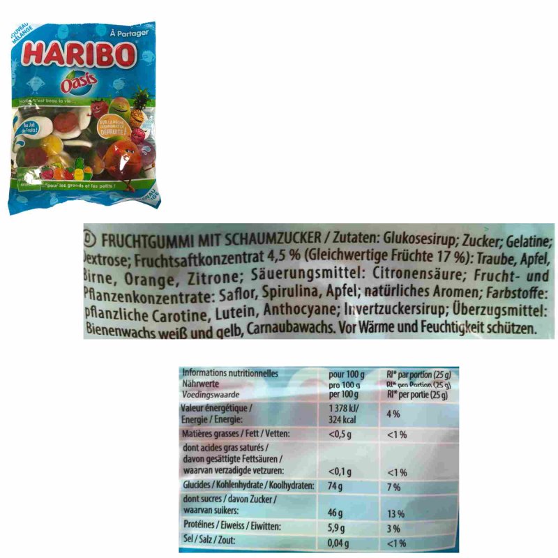 Haribo Oasis (220g Beutel)