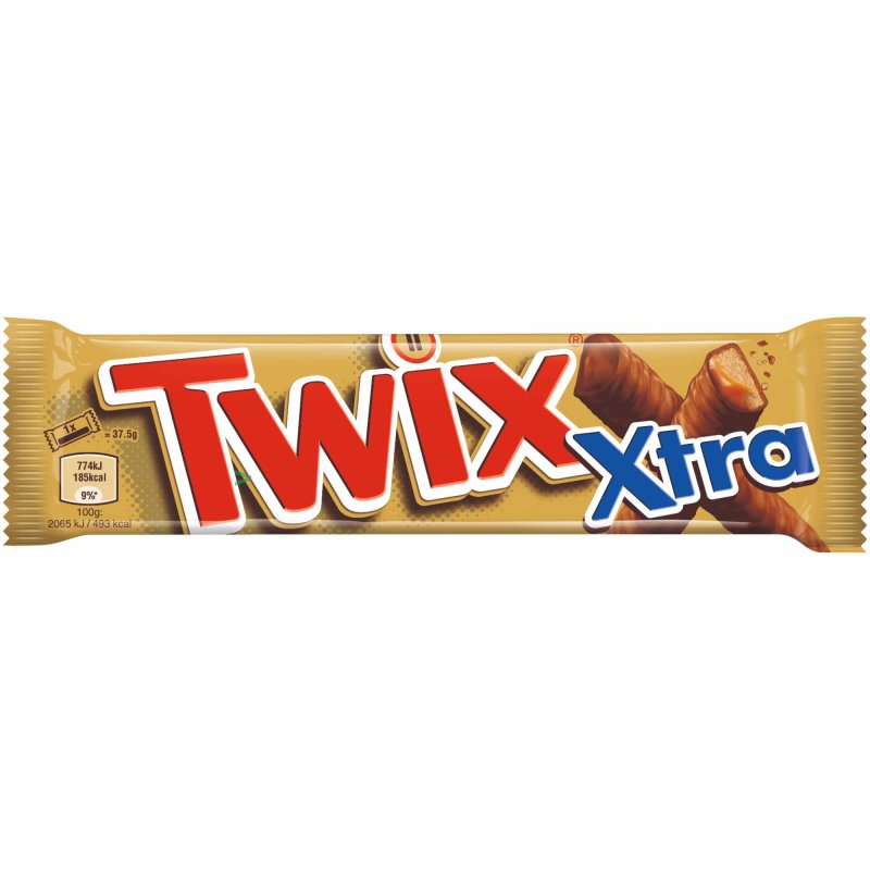 Twix Xtra Schokoladen-Riegel Doppelriegel (2x37,5g Riegel)