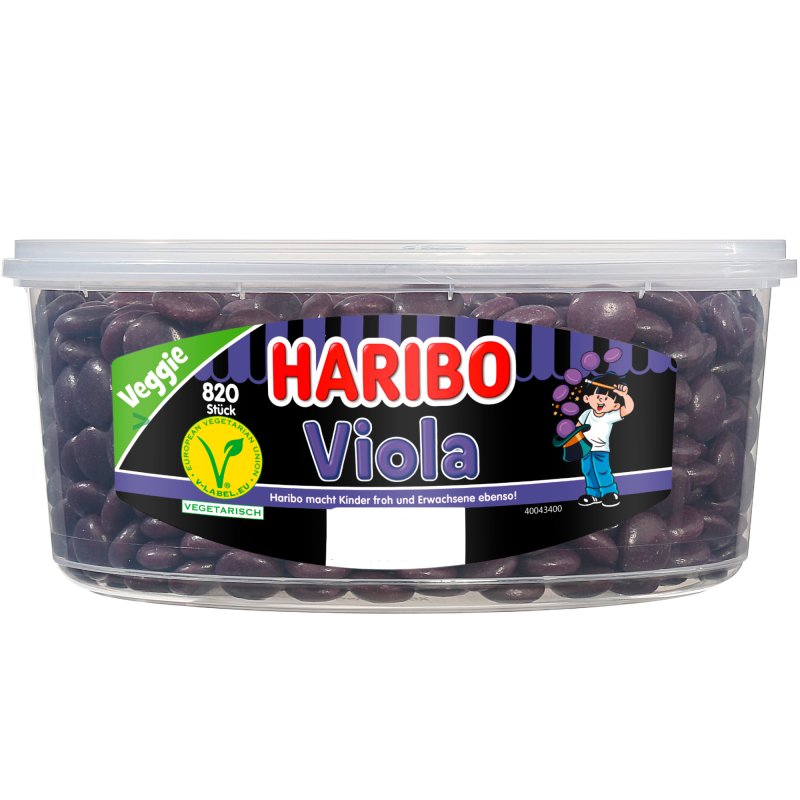 Haribo Viola Lakritz-Dragees Veilchenpastillen 1148g (1x820ST)