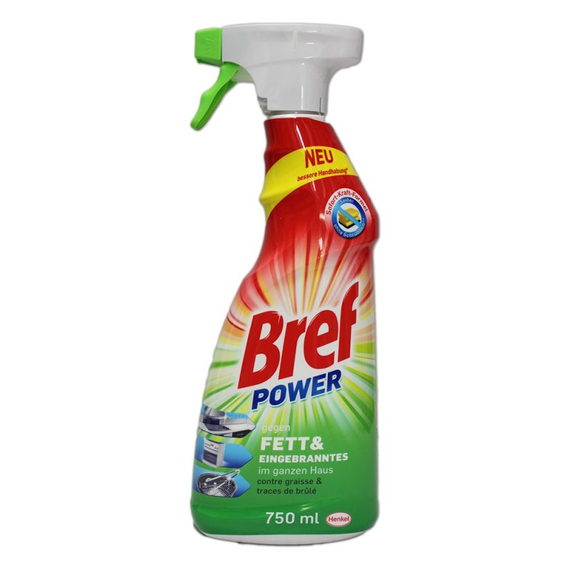 Breff Power Fettlöser Spray gegen Fett & Eingebranntes (750ml Flasche