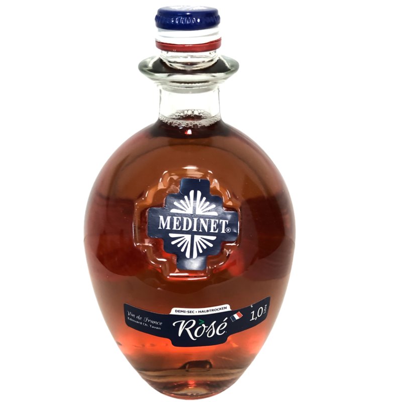 Medinet FRZ halbtrocken rose Rosewein Vin de France 1er Pack (1x1 Lit
