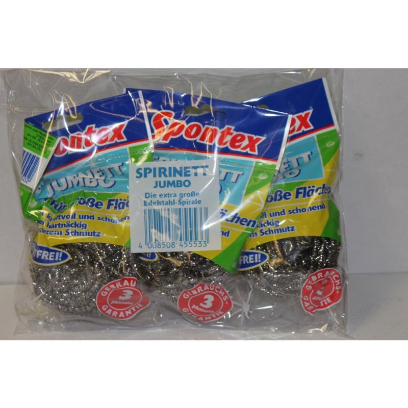 Spontex Spirinett Jumbo Edelstahl Spirale (3Stck.)