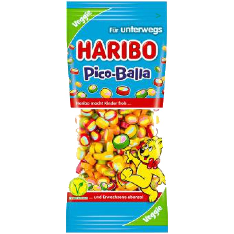 Haribo Pico-Balla Veggie 6er Pack (6x65g) + usy Block