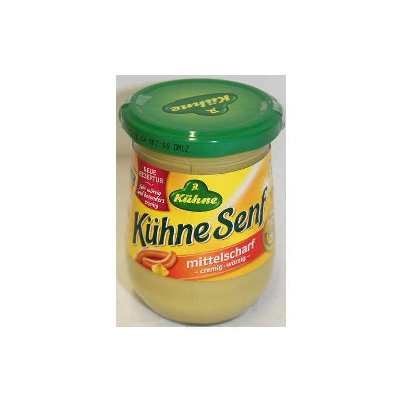 Kühne mittelscharfer Senf 10er Pack (3x250ml Glas) + usy Block