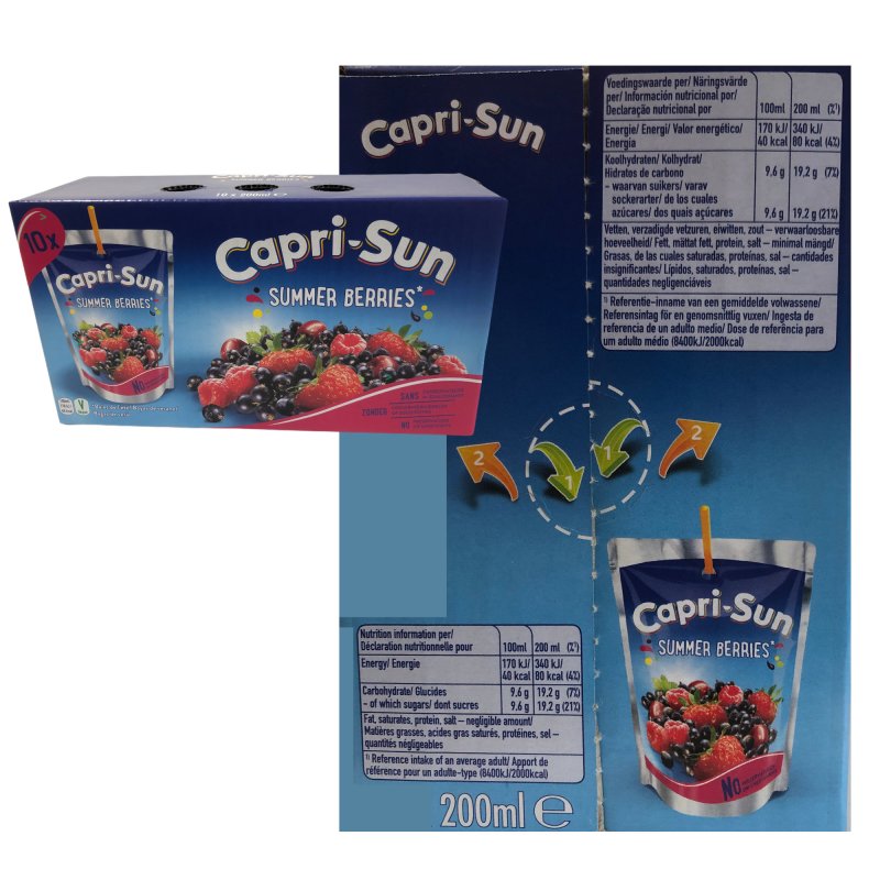Capri Sun Summer Berries (10x200ml Capri Sonne Sommer Beeren)