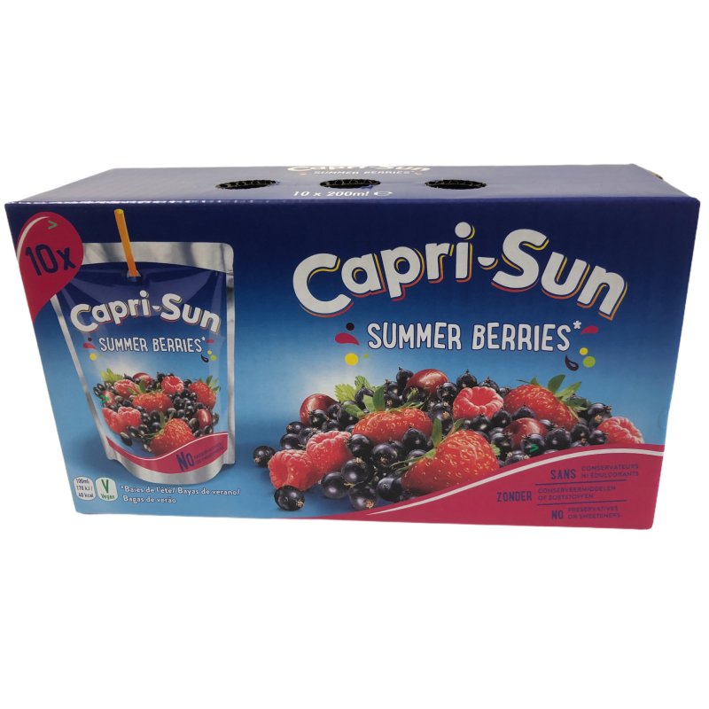 Capri Sun Summer Berries 4er Pack (40x200ml Capri Sonne Sommer Beeren