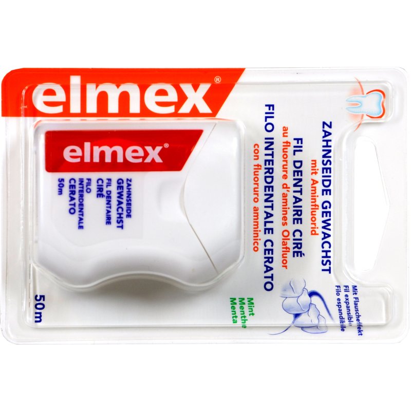 Elmex Zahnseide Gewachst Mint 50 m