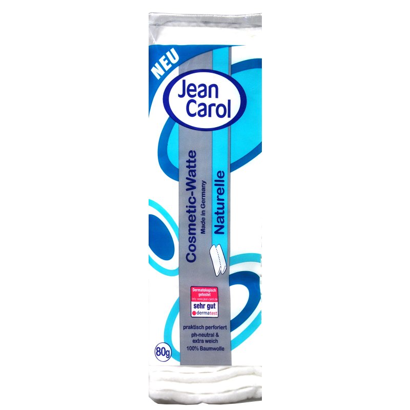Jean Carol Baumwoll Watte Perforiert (80g Packung)