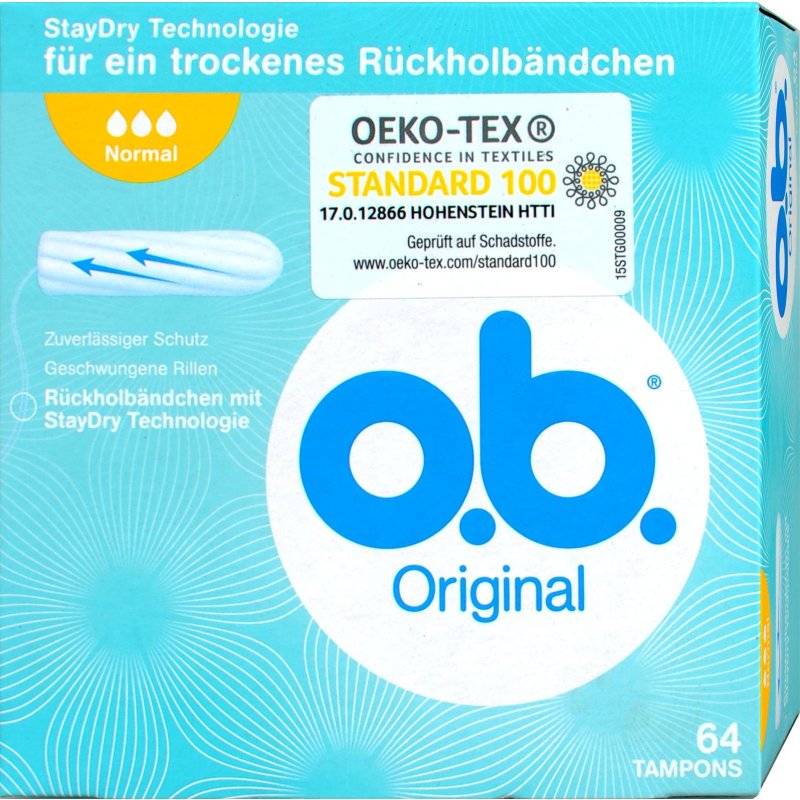 o.b. Original Normal (64 Tampons)