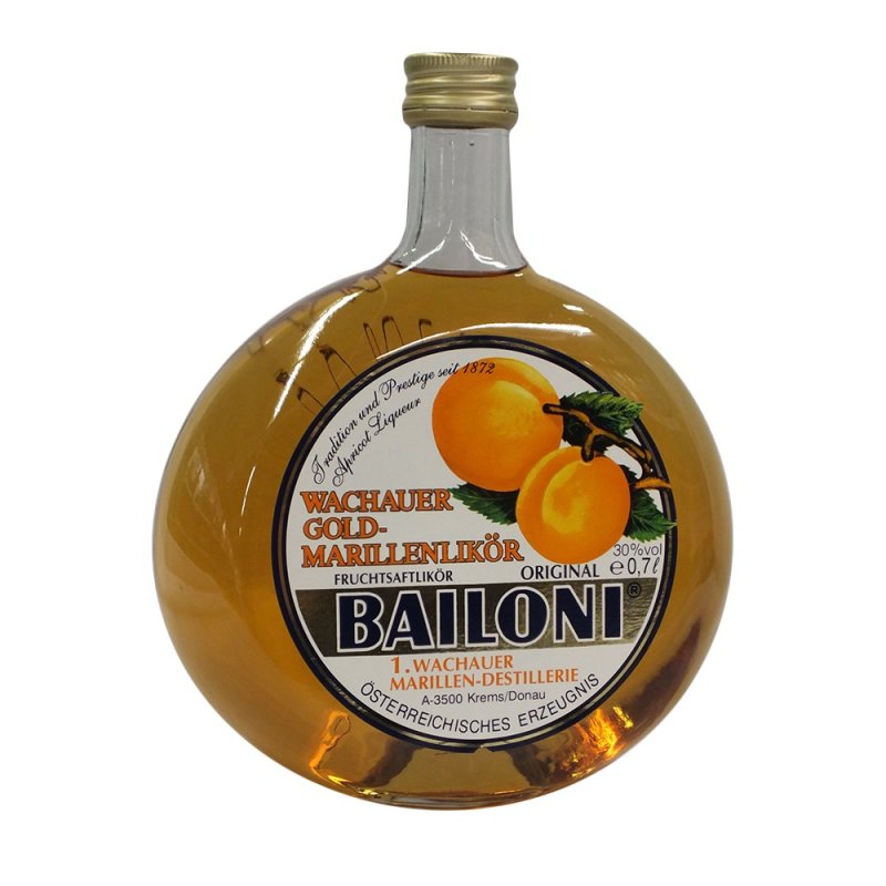 Bailoni Obstbrand Wachauer Gold Marillenlikör 30%vol (0,7l Flasche)