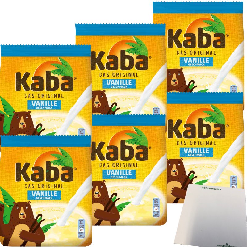 Kaba Das Original Kakao Getränkepulver 6er Pack (6x500g Beutel) + usy