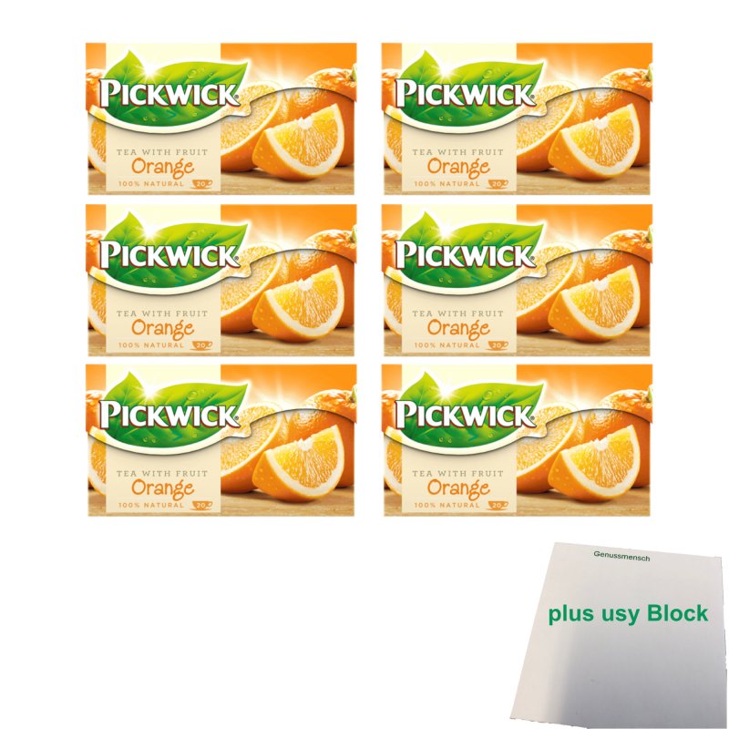 Pickwick Tea with fruit Orange 100% natural 6x 20x1,5g