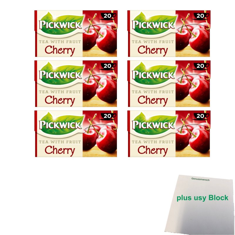 Pickwick Tea with fruit Cherry 100% natural 6x 20x1,5g