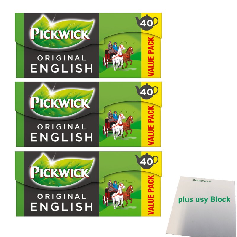 Pickwick Original English Intense (3x 40x4g Teebeutel)