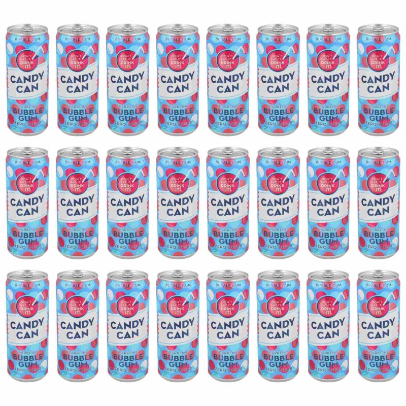 Candy Can Sparkling Bubblegum zero sugar (24x0,33l Dose)
