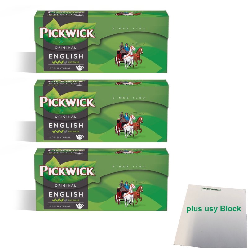 Pickwick Original English Tea Blend 3er Pack (3x 20x4g)