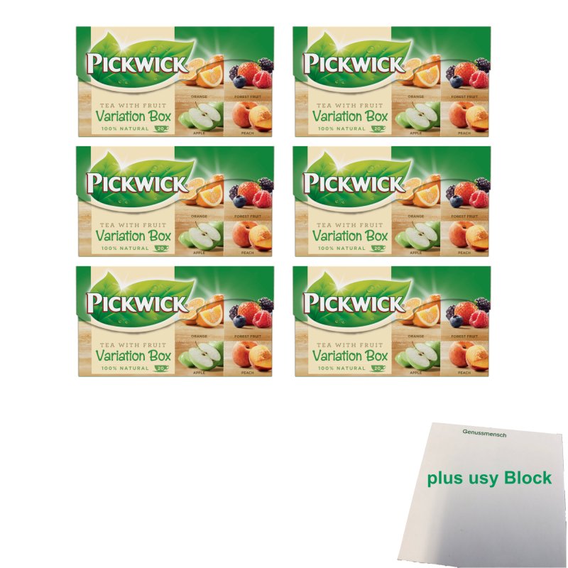 Pickwick Tea with Fruit Variation Box Grün 6er Pack
