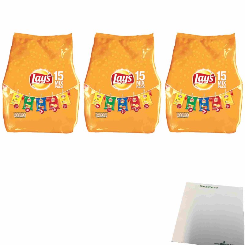 Lays Chips Mix Pack 5 Sorten 3er Pack (3x412,5g Beutel)