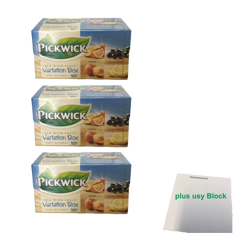 Pickwick Tea with Fruit Variation Box blau 3er Pack