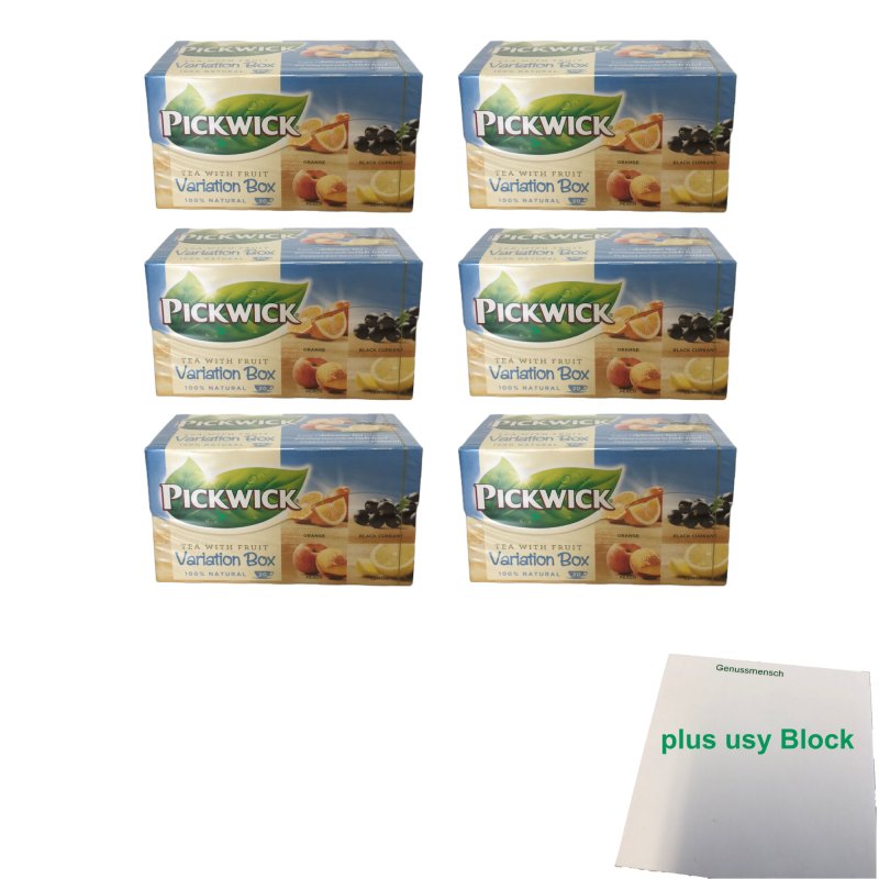 Pickwick Tea with Fruit Variation Box blau 6er Pack