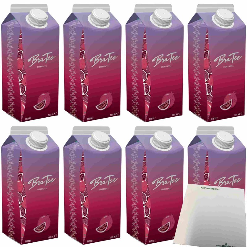 Capital Bra Eistee BraTee Granatapfel (750ml) 8er Pack